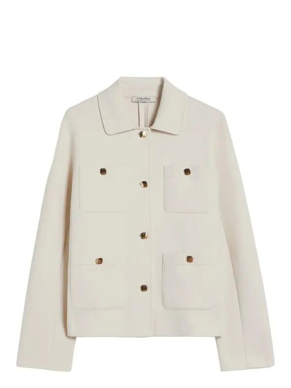 Max Mara Pocket Jersey Jacket - Beige
