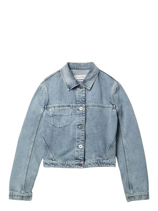 LANVIN Long Sleeve Denim Jacket - Light Blue