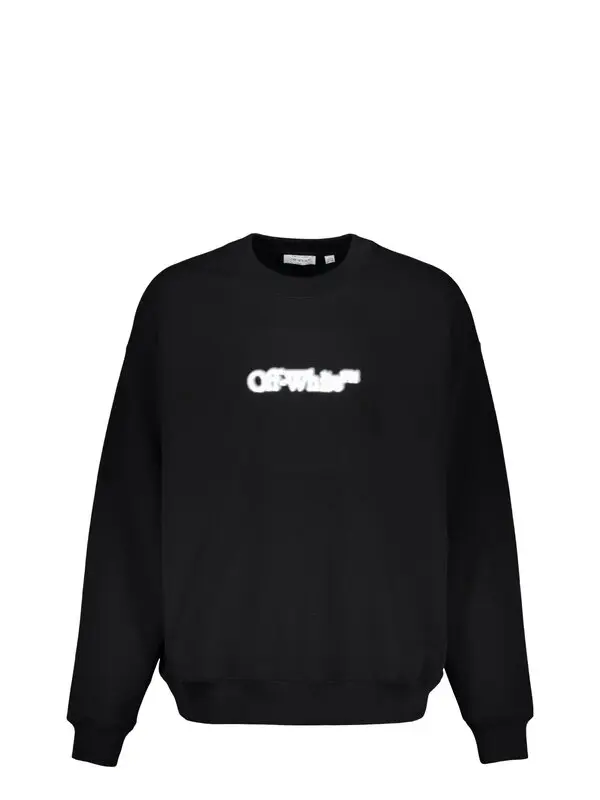 Off-White Brushed Arrows Logo Sweatshirt - Black