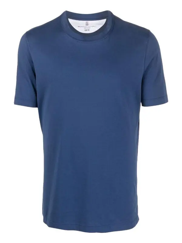 Brunello Cucinelli Short-sleeve T-shirt - Blue