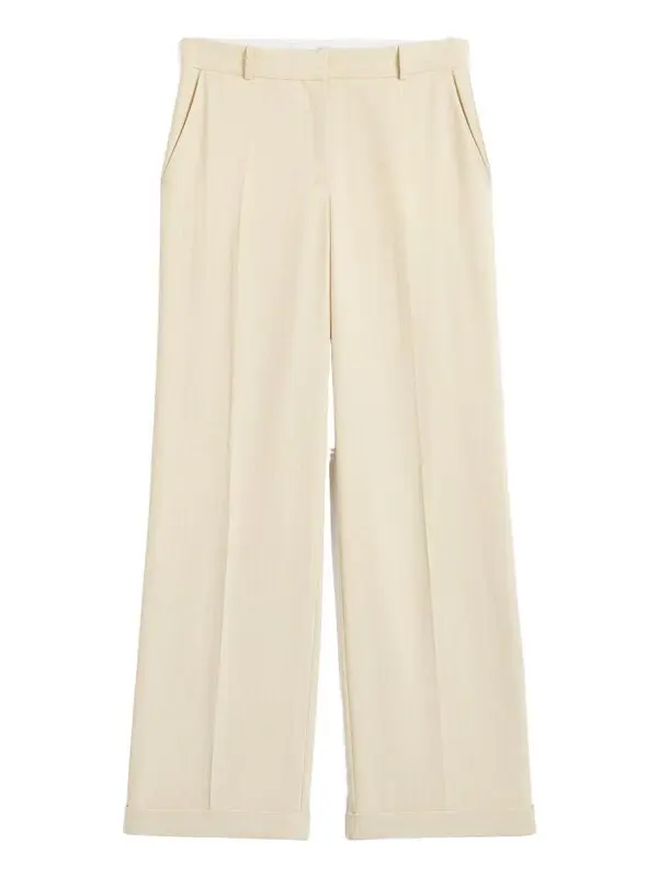 TOTEME Mid-rise Tailored Trousers - Bleached Sand