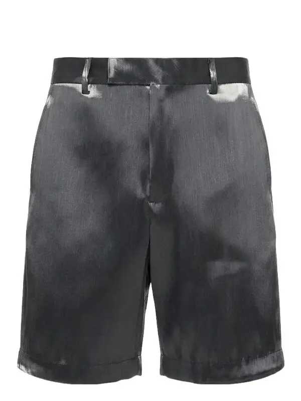 HELIOT EMIL Liquid Metal Shorts - Silver