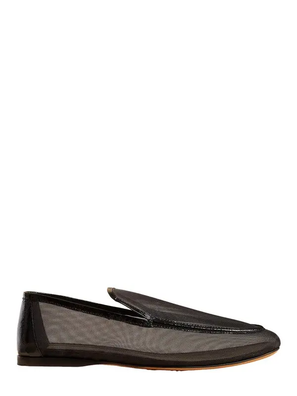 Khaite Alessia Mesh Loafers - Black