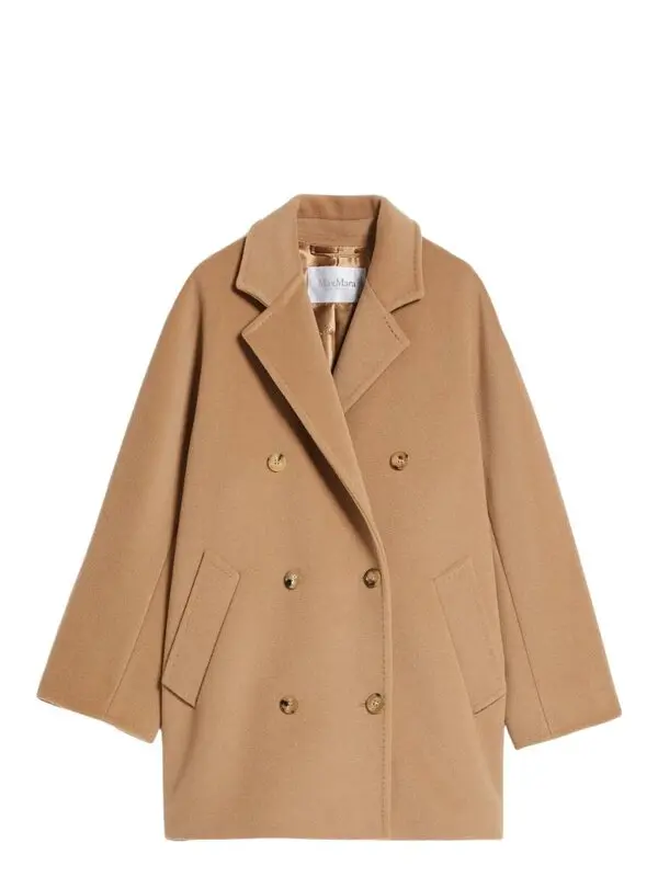 Max Mara Double-breasted Coat - Nude