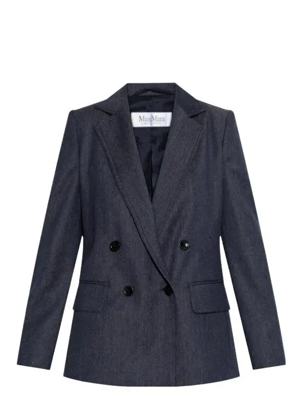 Max Mara Collared Double-breasted Jacket - No