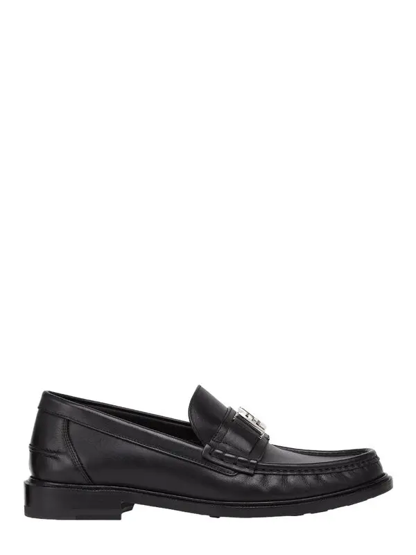 Fendi Ff Squared Loafers - Black