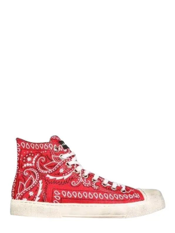 Givenchy High Top Lace-up Sneakers - Red