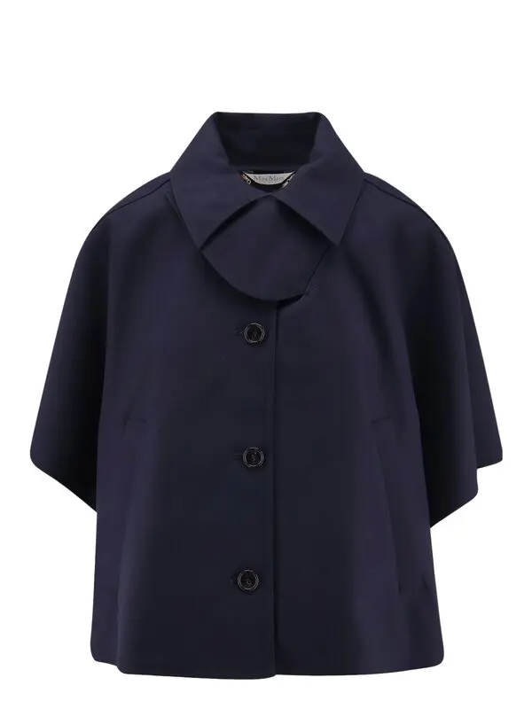 Max Mara Paggio Cape Coat - Black