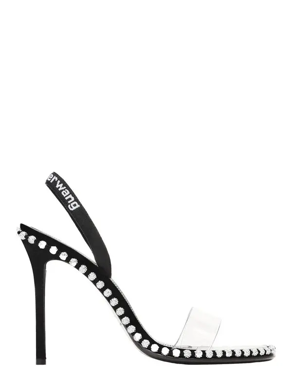 Alexander Wang Nova Embellished Stiletto Sandals - Black