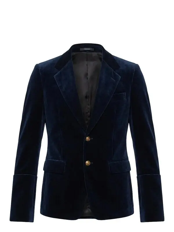 Gucci Velvet Blazer - Blue