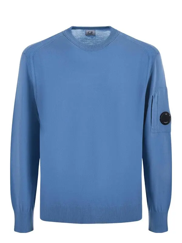 C.P. COMPANY Lens Detail Knitwear - Blue