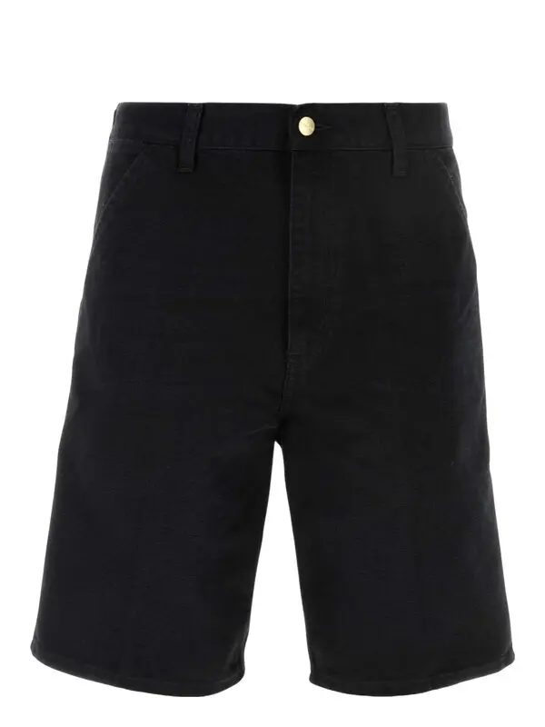 Carhartt Work In Progress Logo Patch Chino Shorts - Black