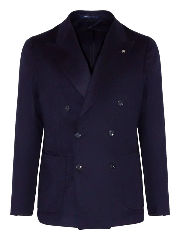 Tagliatore Felted-finish Double-breasted Blazer - Black