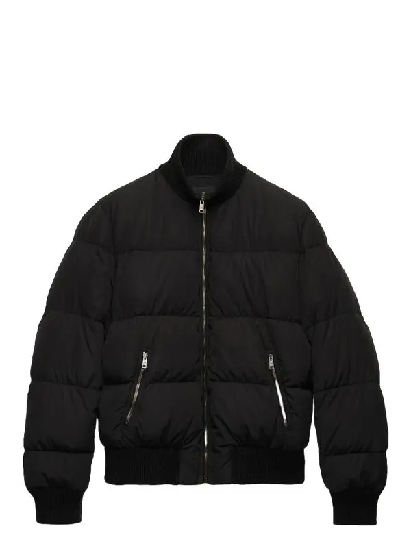 Prada Quilted Zip-up Jacket - Black
