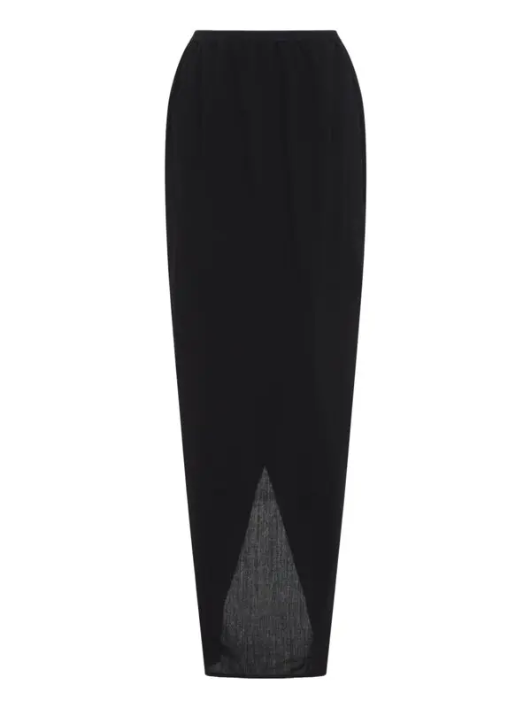 Rick Owens Slit Detailed Pencil Skirt - Black