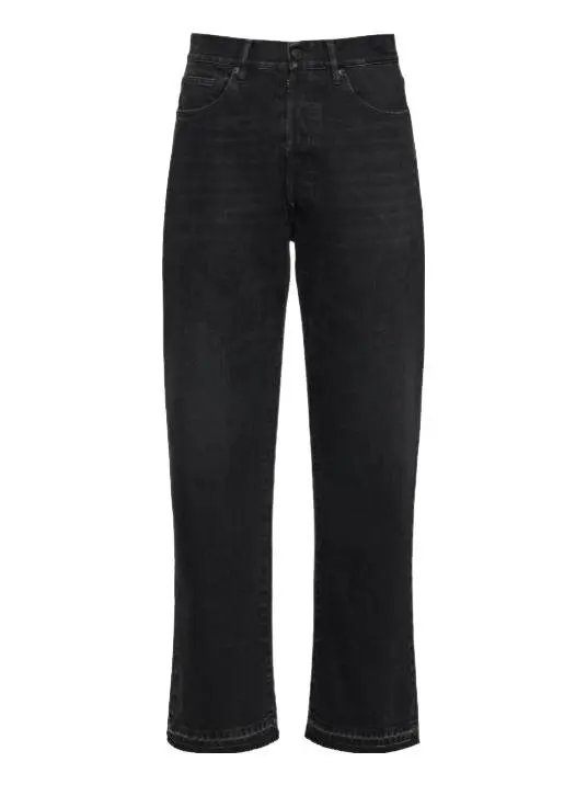 MAISON MARGIELA Logo Detailed Straight-leg Jeans - Black