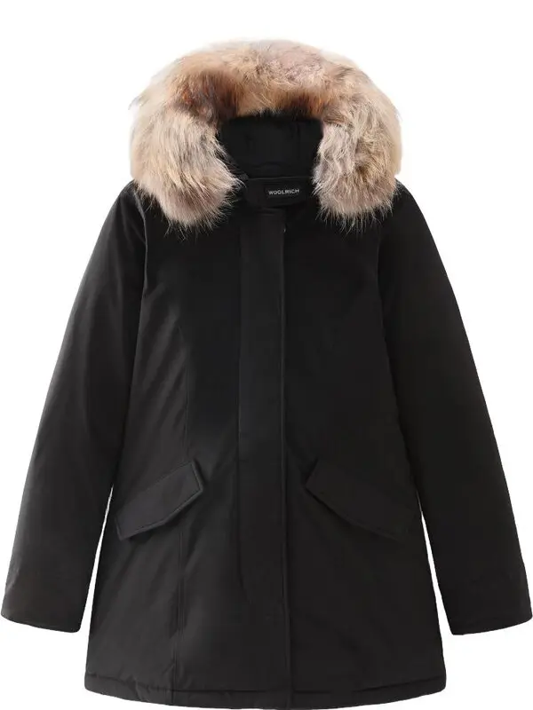 Woolrich Arctic Parka With Raccoon Trim - Black