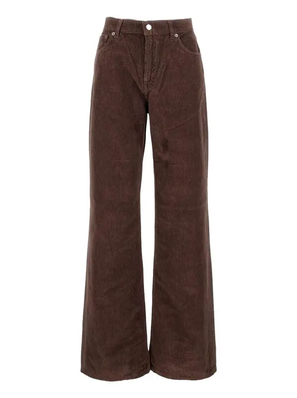 HAIKURE Belt Loops Slacks - Maroon