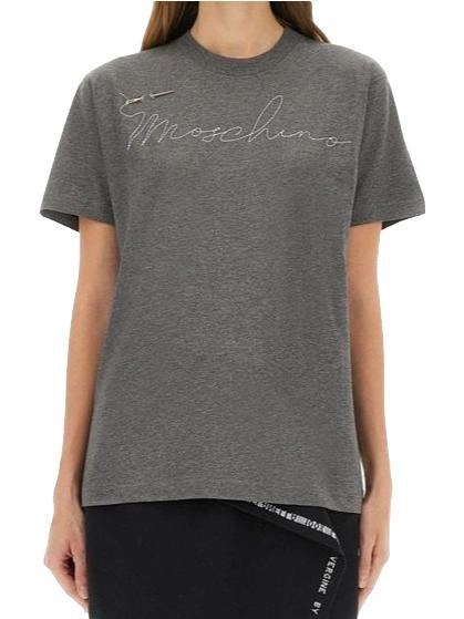 Moschino Short Sleeve Crewneck T-shirt - Gray