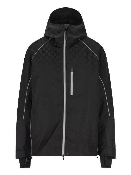 Gucci Gg Jacquard Jacket - Black