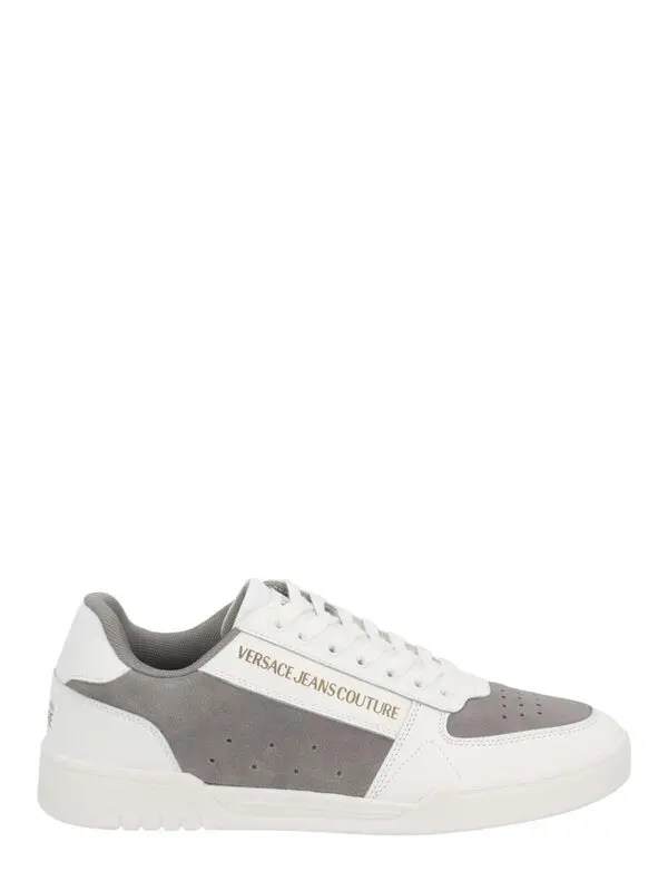 Versace Logo Printed Low-top Sneakers - White