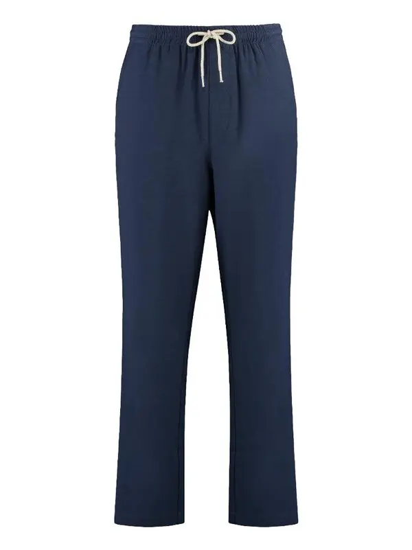 DEPARTMENT 5 Brewery Cotton Blend Drawstring Pants - Blue