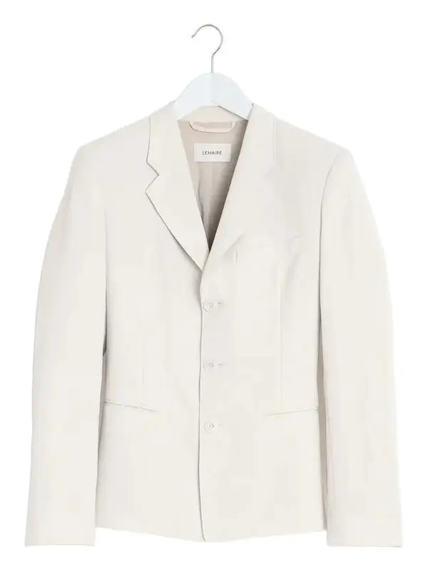 LEMAIRE Single-breasted Tailored Blazer - Light Powder