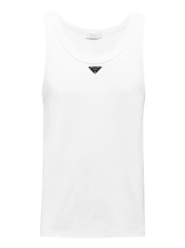 Prada Logo Vest - White