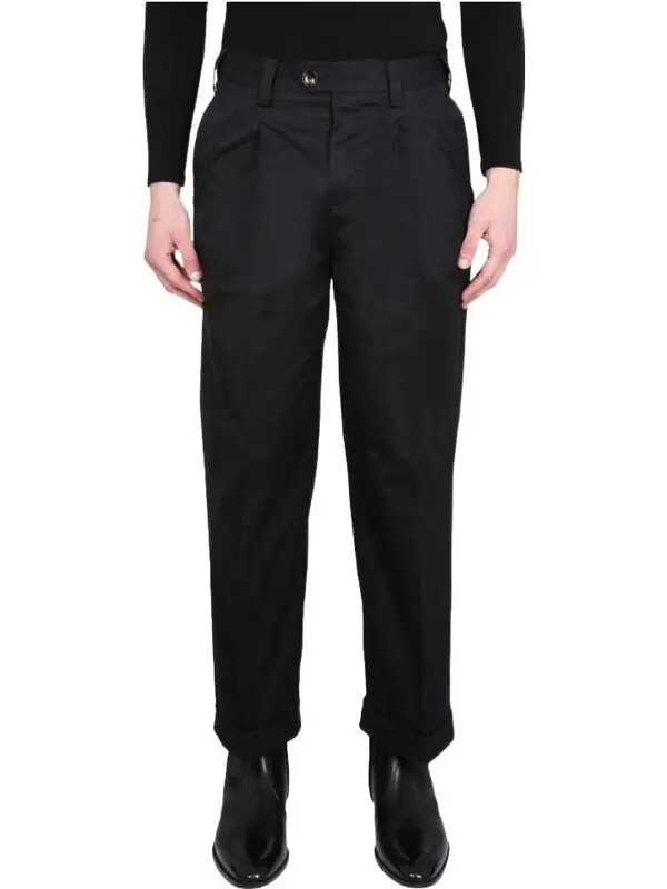 PT TORINO Tailored Trousers - Black
