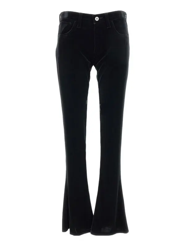 Junya Watanabe Flared Velvet Jeans - Black