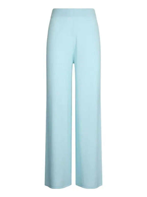 Liu Jo Logo-embroidered Flared Trousers - Blue