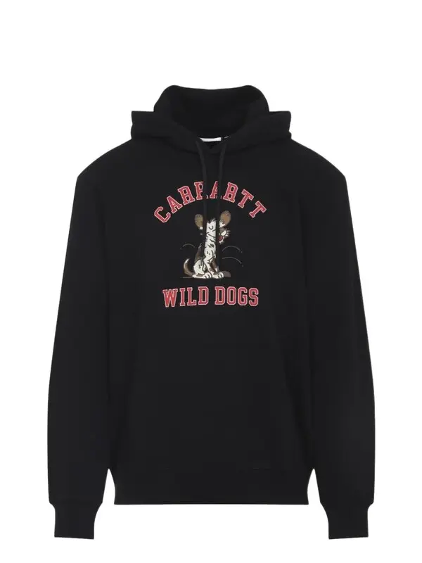 Carhartt Work In Progress Hooded Wild Dog Sweatshirt - Black