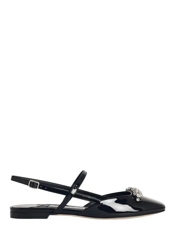 JIMMY CHOO Crystal-embellished Slingback Pumps - Black