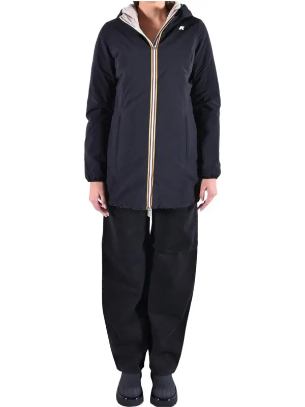 K-WAY Reversible Hooded Jacket - Black