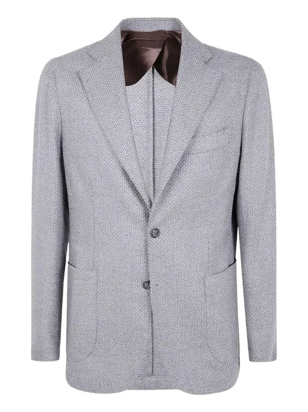 BARBA NAPOLI Single Breasted Jacket - Grey
