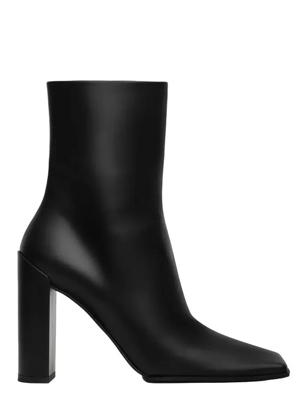 Alaïa Square-toe Block Heel Ankle Boots - Black