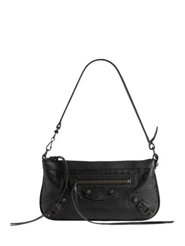 Balenciaga Le City Zip Shoulder Bag - Black