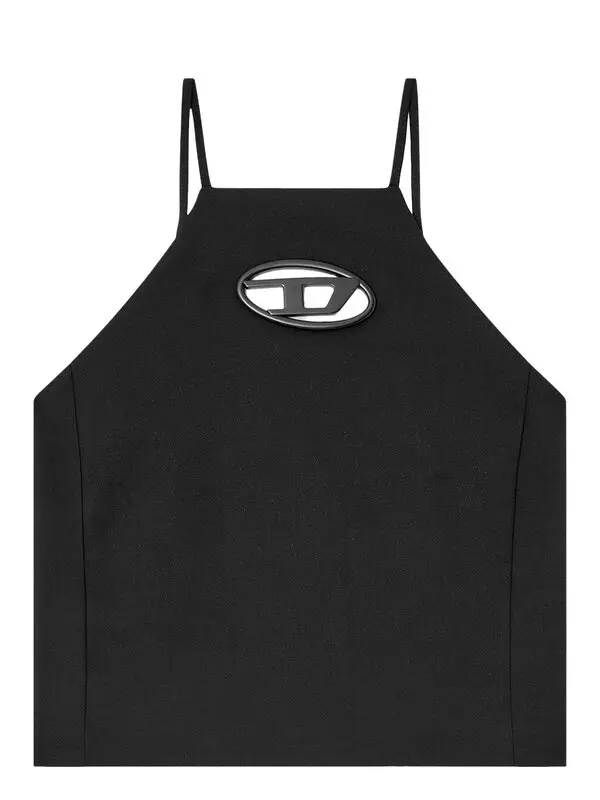 DIESEL® Logo Plaque Camisole Top - Black