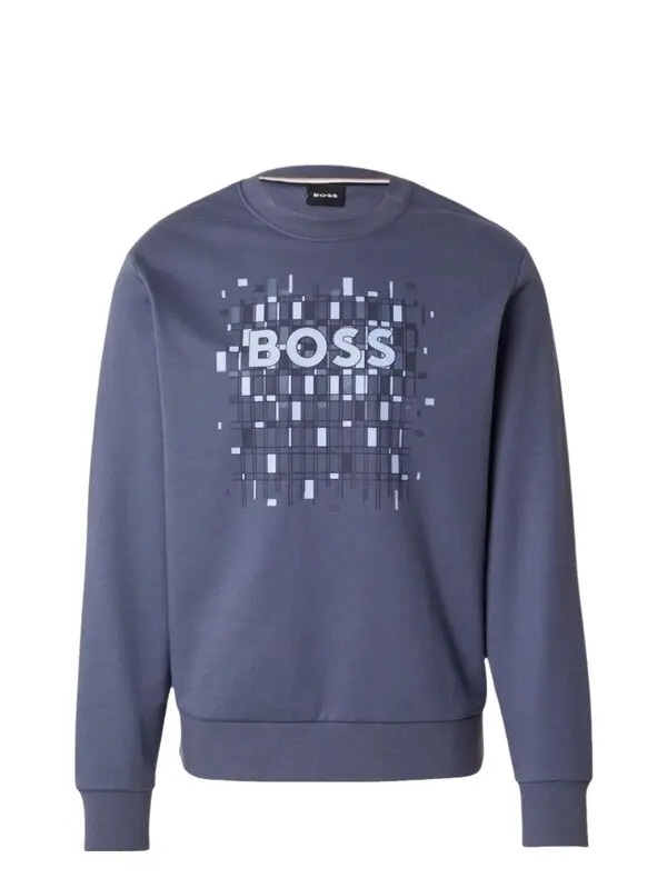 Hugo Boss Crew Neck Long Sleeve Sweatshirt - Blue