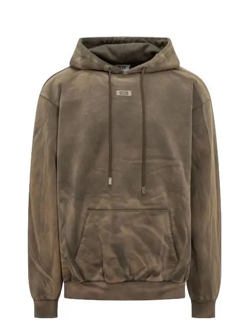 Gcds Logo Patch Solarized Hoodie - Green