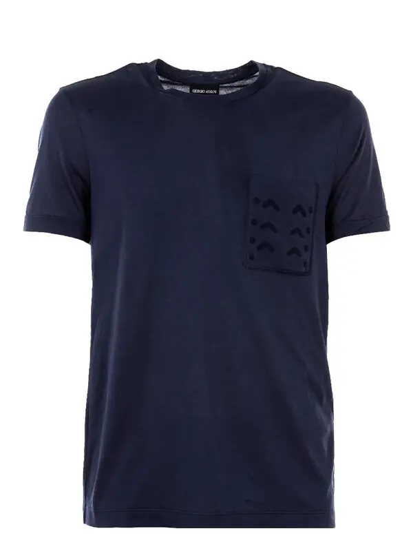 Giorgio Armani Printed Short-sleeved T-shirt - Black