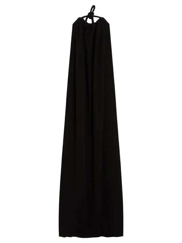 Sportmax Long Viscose Dress - Black