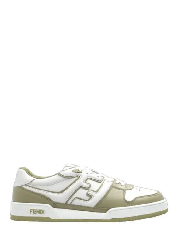 Fendi Match Panelled Low-top Sneakers - White