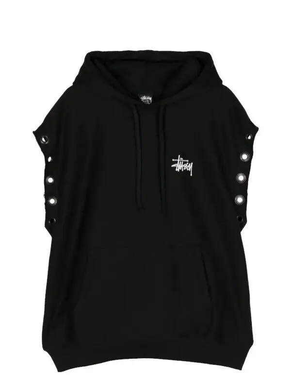 Junya Watanabe X Stussy Logo-print Sleeveless Hoodie - Black