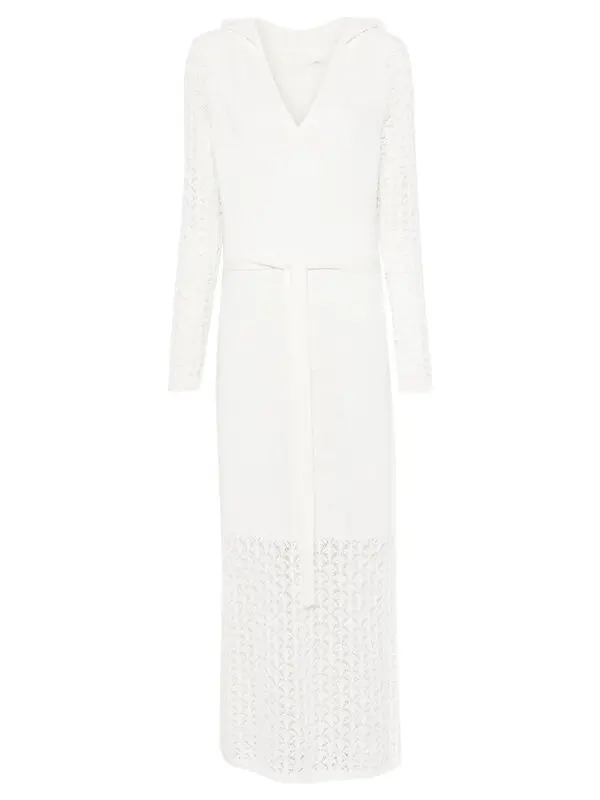 Zimmermann Wylie Maxi Dress With Hood And Belt - Ivory