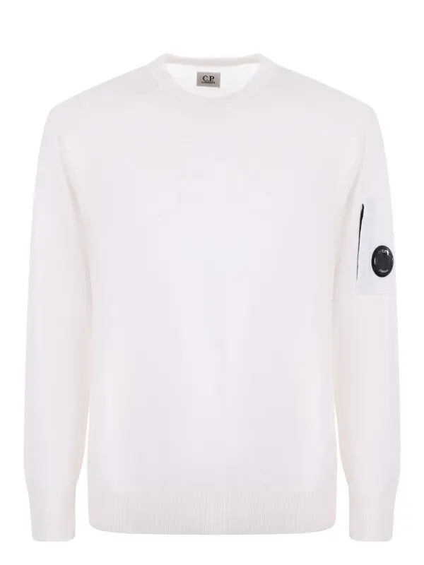 C.P. COMPANY Lens Detail Knitwear - Light Brown
