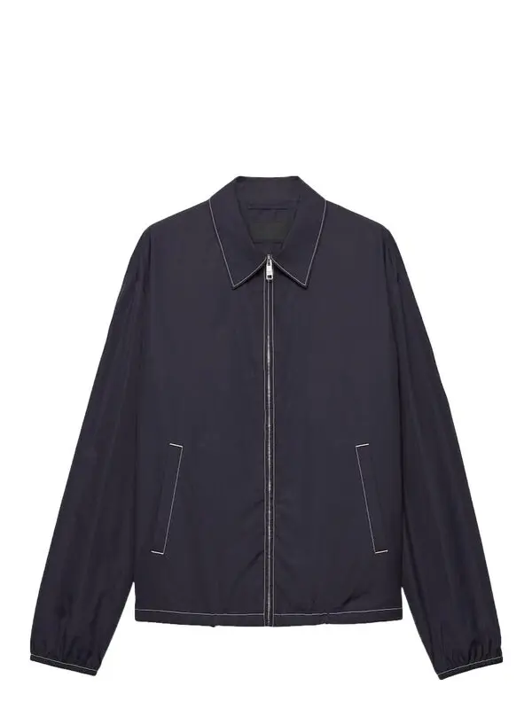 Prada Zip-up Bomber Jacket - Blue
