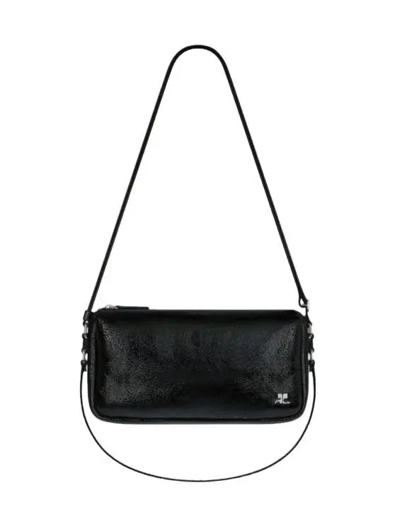 COURREGES Courrèges Soft Camera Shoulder Bag - Black