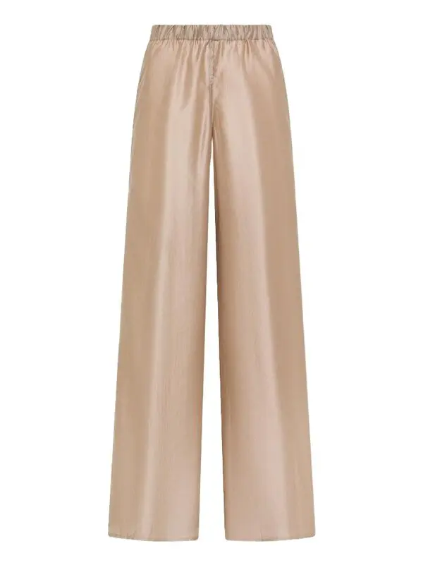 Seventy Elasticated Waistband Wide-leg Trousers - Pink