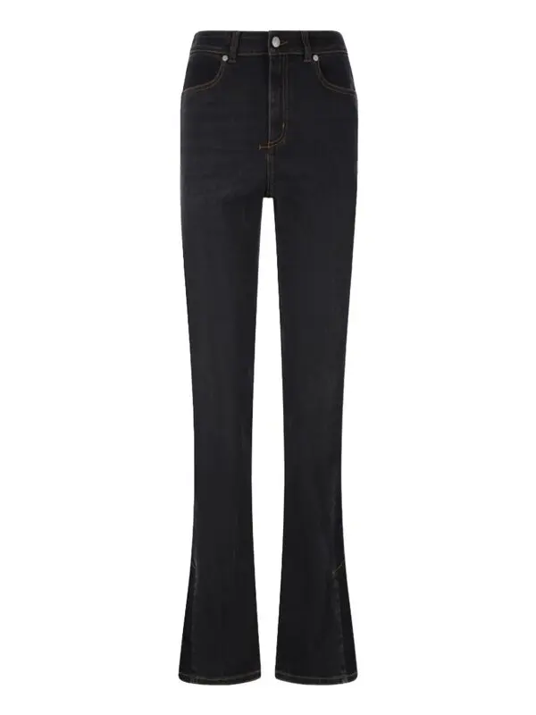Alexander McQueen Slim Fit Bootcut Jeans With Trumpet Hem - Blue